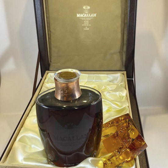 Macallan 55 in Lalique Natural Colour 55 Year Old The Six Pillars ...