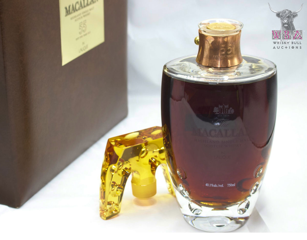 Macallan 55 in Lalique Natural Colour 55 Year Old The Six Pillars ...
