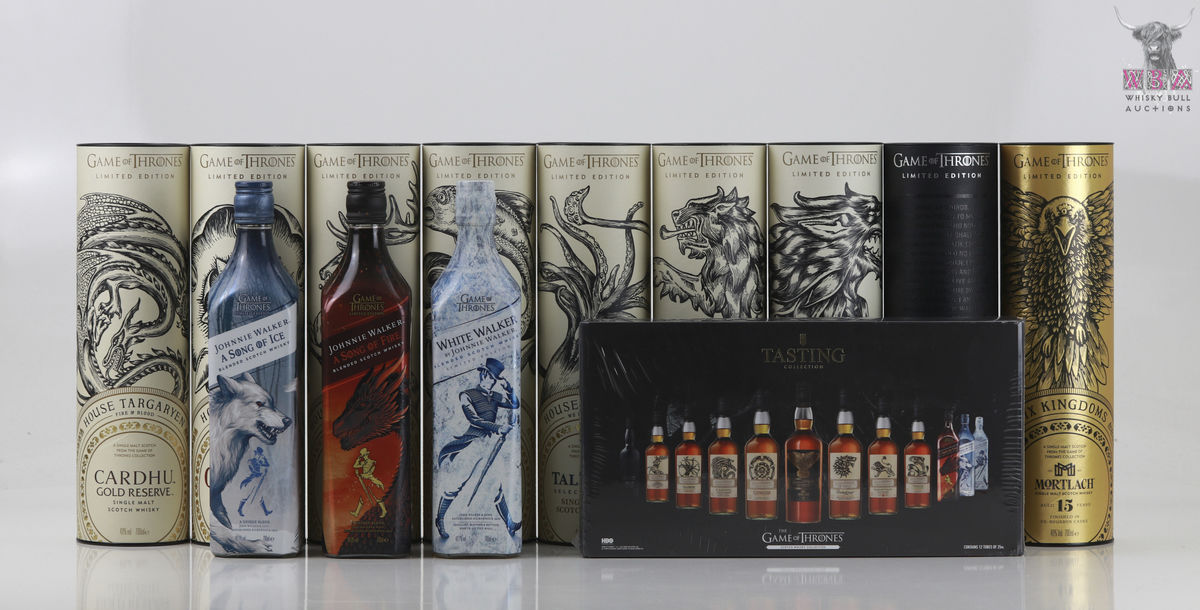 Game Of Thrones Limited Edition Complete Series 70cl x 9 & Johnnie ...